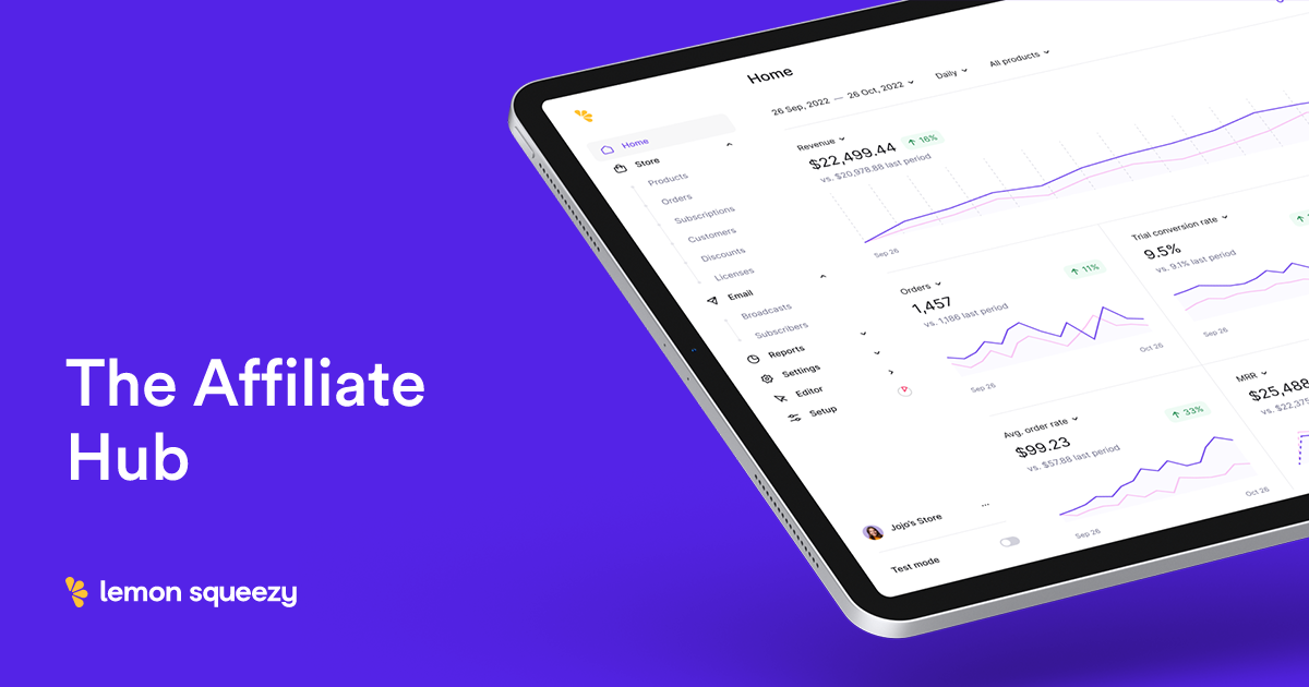 Docs: The Affiliate Hub • Lemon Squeezy