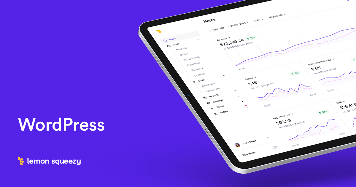 Docs: WordPress • Lemon Squeezy
